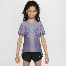 Nike Dri-FIT-ADV-Kurzarmoberteil für ältere Kinder (Mädchen) - Lila