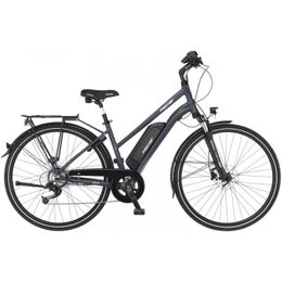 FISCHER BIKE FISCHER Fahrrad E-Bike VIATOR 2.0 Damen 557 44, 8 Gang Shimano Acera Schaltwerk, Kettenschaltung, Heckmotor, 557 Wh Akku, grau