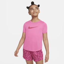 Nike One Kurzarm-Trainingsoberteil für ältere Kinder (Mädchen) - Pink