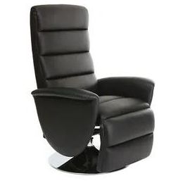 Miliboo Relax-Sessel manuell verstellbar Schwarz NELSON