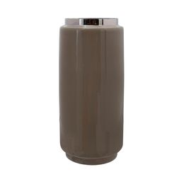 Kayoom Vase Art Deco 455 Taupe / Silber