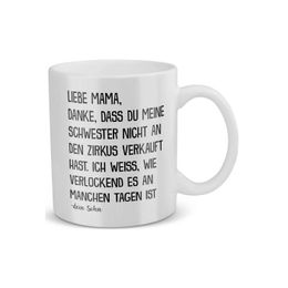 22Feels Tasse Mama Geschenk Muttertag von Sohn Mutter Geburtstag Kaffeetasse Frauen