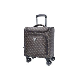 Guess Koffer Guess 4-Rad Trolley Wheeled Underseater Divvy Brown