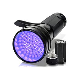 Retoo Taschenlampe UV Taschenlampe Handlampe Schwarzlicht LED Taschenlicht Bernstein (UV Taschenlampe
