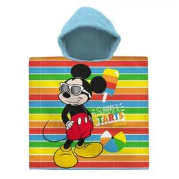 Disney Badeponcho Micky Maus Kapuzen Poncho Badetuch Baumwolle Bademantel Strandtuch