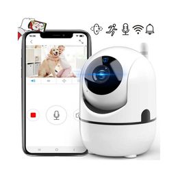 Gontence Drahtlose Smart Home Kamera 360° Baby Haustier HD Webcam Smart Home Kamera (Babyphone mit Kamera Wlan Überwachungskamera Bewegungserkennung Mit einer stabilen 2.4 GHz WIFI-Verbindung können Sie jederzeit und überall sehen