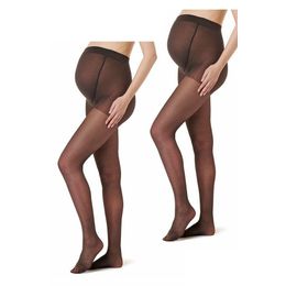 Noppies Umstandsstrumpfhose Strumpfhose 2-Pack maternity tights 20 Den (1 St)