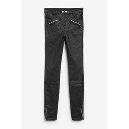 next Skinny-fit-Jeans Beschichtete Biker-Jeans (1-tlg)