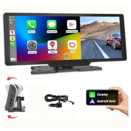 Hikity 9.3" Touchscreen Digitaler Medienempfänger Wireless CarPlay/Auto GPS Navigationsgerät (Wireless CarPlay Android Auto mit Sprachsteuerung