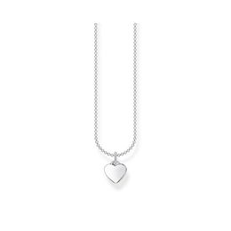 Thomas Sabo Herzkette SCKE150322 Halskette mit Anhänger Damen Herz Sterling-Silber 45 cm