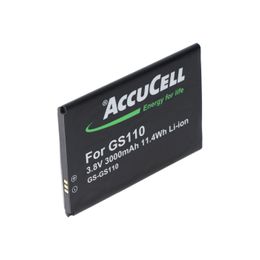 AccuCell Akku passend für Gigaset GS110 Li-ion 3.8V 3000mAh 11.4Wh Akku 3000 mAh (3