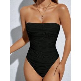 RUZU UG Bodykleid Sommerlicher sexy Tube-Top-Jumpsuit für Damen