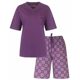 Medaillon Schlafanzug Damen Pyjama kurz Shorty (2 tlg) Baumwolle