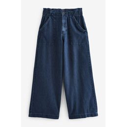 next Weite Jeans Kürzere, weite Hose mit elastischem Bund (1-tlg)