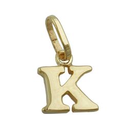 Gallay Buchstabenanhänger Anhänger 8x7mm Buchstabe K glänzend 9Kt GOLD (1-tlg)