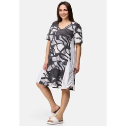 kekoo A-Linien-Kleid Kleid gemustert aus weichem Viskose-Stretch 'Nevia'
