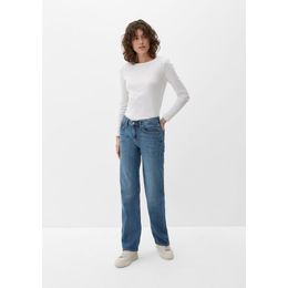 s.Oliver 5-Pocket-Jeans Jeans Karolin / Regular Fit / Mid Rise / Straight Leg Waschung