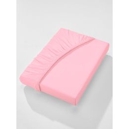 wäschepur Betttuch WÄSCHEPUR WITT-PBK-Bettlaken-temporär Gr. B: 90-100 cm, 1 St., 2 Stück, rosa (rosé) Betttücher