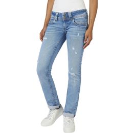 Regular-fit-Jeans Pepe Jeans "VENUS" Gr. 30, Länge 30, blau (blue used) Damen Jeans