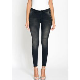 Skinny-fit-Jeans Gang "94LAYLA" Gr. 31, N-Gr, schwarz (night black) Damen Jeans