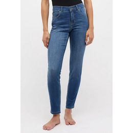 Angels Slim-fit-Jeans Jeans Skinny mit authentischem Denim mit Label-Applikationen