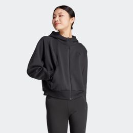 Kapuzensweatshirt adidas Sportswear "W Z.N.E. FZ" Gr. XL, schwarz (black) Damen Sweatshirts Hoodies