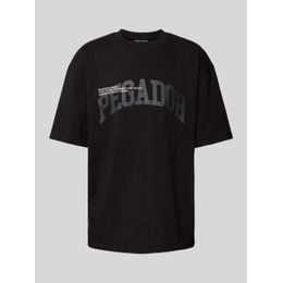 Pegador Oversized T-Shirt mit Label-Print und Rundhalsausschnitt