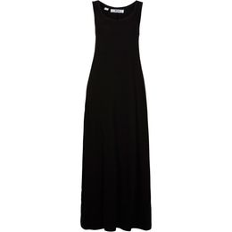 bonprix Maxi-Jersey-Kleid mit Seitentaschen und Seitenschlitzen, aus Baumwoll- Viskose Mischung