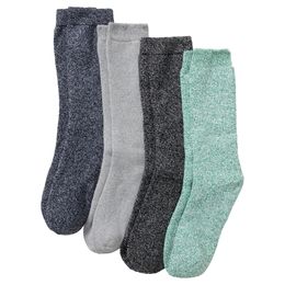 bonprix Thermo Frottee Socken mit Bio-Baumwolle (4er Pack)