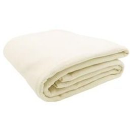 ZOLLNER Kuscheldecke 150x200 cm Mischgewebe creme