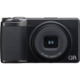 Ricoh GR III HDF Kompaktkamera (Hoch auflösendes GR-Objektiv, 24,79 MP, Bluetooth, WLAN (Wi-Fi), grau|schwarz