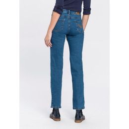 Arizona Gerade Jeans Comfort-Fit High Waist, blau