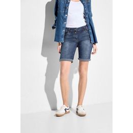 Cecil Gerade Jeans softer Materialmix, blau