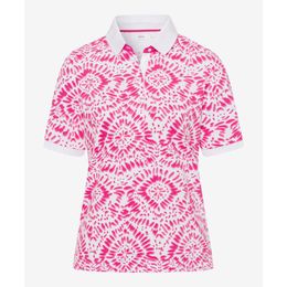 Brax Damen Poloshirt Style CLEO, Pink, Gr. 34