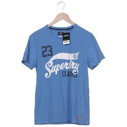 Superdry Herren T-Shirt, blau, Gr. 54