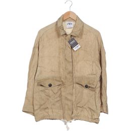 Zara Damen Jacke, beige, Gr. 36