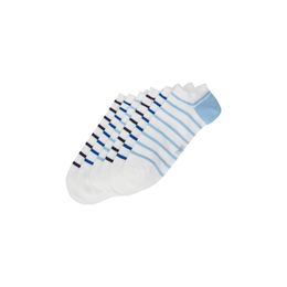 Tom Tailor Herren Sneaker Socken im 6er-Set, blau, Streifenmuster, Gr. 39-42