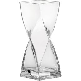 Leonardo Vase, handgefertigt, 25 cm, transparent