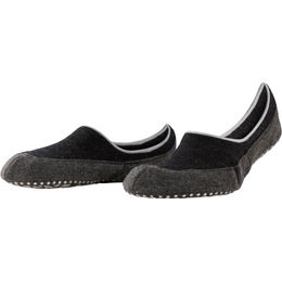 Falke Cosyshoe Haus-Slipper, Merinowolle, rutschhemmend, für Herren, schwarz, 39/40