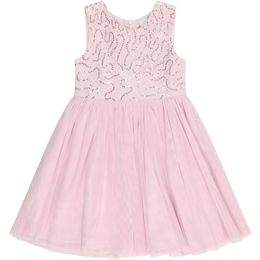 Manguun Blusenkleid, Pailletten, knielang, für Kinder, rosa, 98