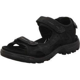 Ecco® Sandalen, Leder, Klettverschluss, für Herren, schwarz, 46