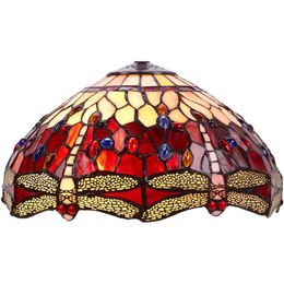 Mittlerer Tischtisch -Tablett Tiffany -Durchmesser 30 cm Elfenbein Serie -Glühbirne nicht enthaltener Baugruppe erforderlich
