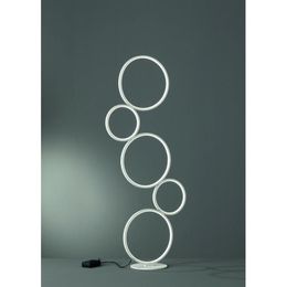 Rondo Stehlampe 5 weiße LED-Kreise H115 cm Trio-Beleuchtung