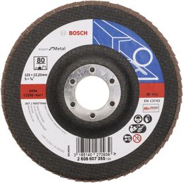 Bosch Accessories 2608607355 X551 Fächerschleifscheibe Durchmesser 125 mm Bohrungs-Ø 22.33 mm Stahl