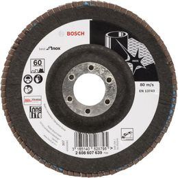 Bosch Accessories 2608607639 X581 Fächerschleifscheibe Durchmesser 125 mm Bohrungs-Ø 22.33 mm Edelst
