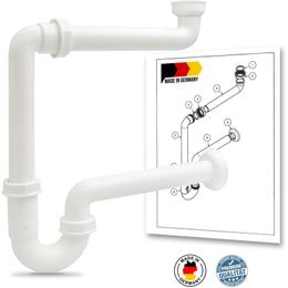 Bernstein - Raumsparsiphon für Waschbecken 1 1/4' x 32mm