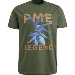 PME-Legend PME LEGEND T-Shirt, Frontprint, Baumwolle, für Herren, grün, XL
