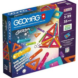 Geomag™ Magnetspielbausteine Geomag™ Glitter Panels, Recycled, (35 St), aus recyceltem Material; Made in Europe, bunt