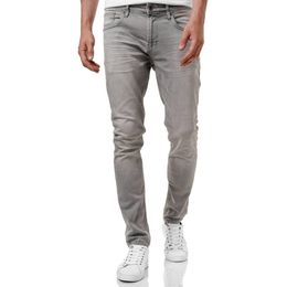 Rusty Neal Straight-Jeans MELVIN im klassischen 5-Pocket-Stil, grau