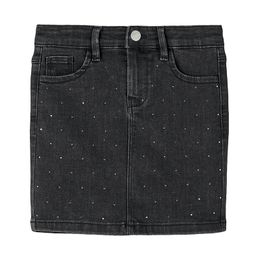 name it - Jeans-Rock NKFSIA DOTS in black denim, Gr.128